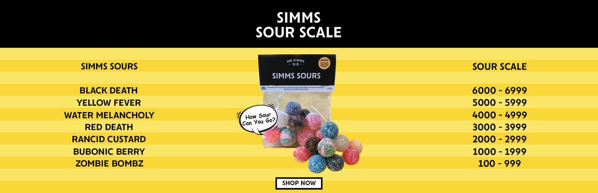 Simms Sours Scale | Mr Simms Sweet Shop
