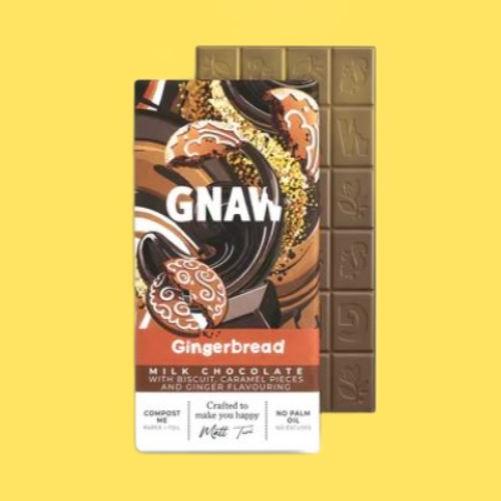 Gnaw Milk Gingerbread Chocolate Bar 80g | Mr Simms Sweet Shop