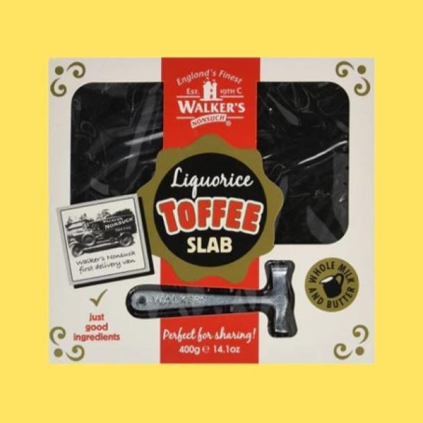 Walkers Liquorice Toffee Slab Hammer Pack 400g | Mr Simms Sweet Shop