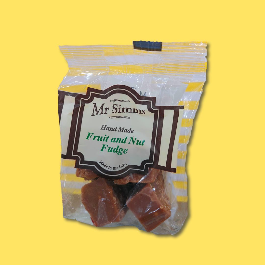 Fruit & Nut Fudge Bag 150g | Mr Simms Sweet Shop