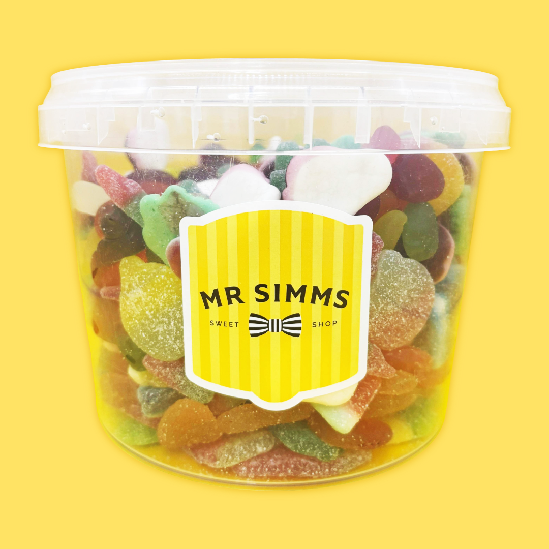 Mr Simms 1.5kg Pick n Mix Bucket – Fruity Summer Sweets | Mr Simms UK ...