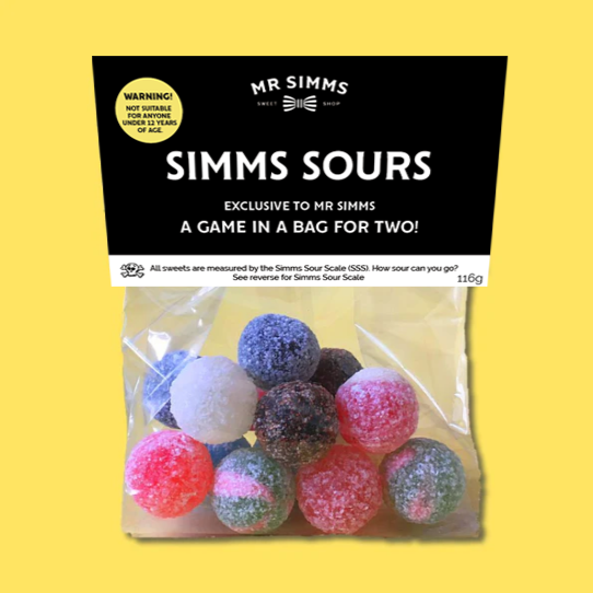 Mr Simms Sour Scale Bag 116g | Mr Simms Sweet Shop