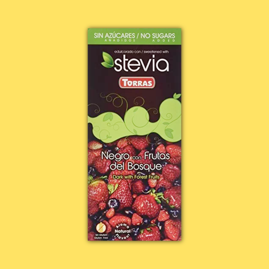 Sugar Free Stevia Dark Forest Fruits Bar 125g | Mr Simms Sweet Shop