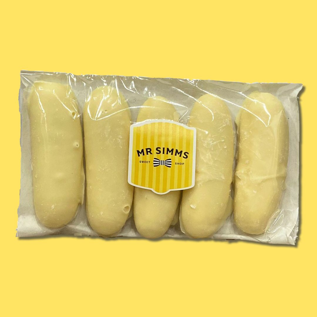 MS White Chocolate Bananas | Mr Simms Sweet Shop