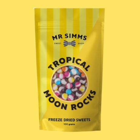 Mr Simms Moon Rocks Tropical Pouch 100g | Mr Simms Sweet Shop