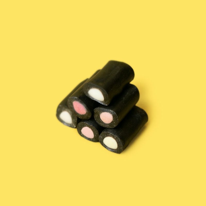 Liquorice Cream Rock | Mr Simms Sweet Shop