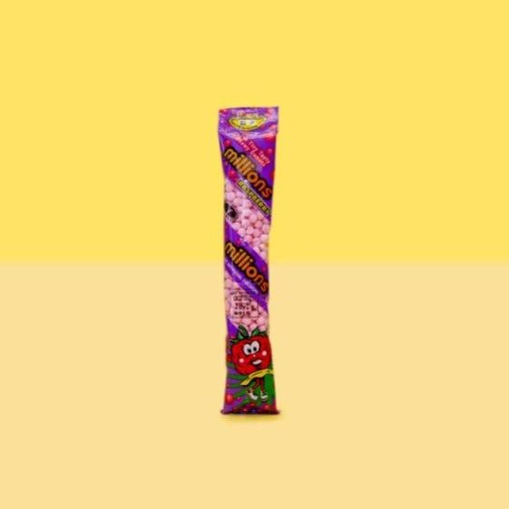 Millions Raspberry Tube 55g | Mr Simms Sweet Shop
